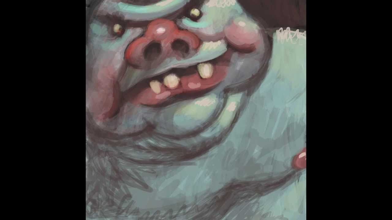 "Happy Ogre" created with Procreate on the iPad - YouTube