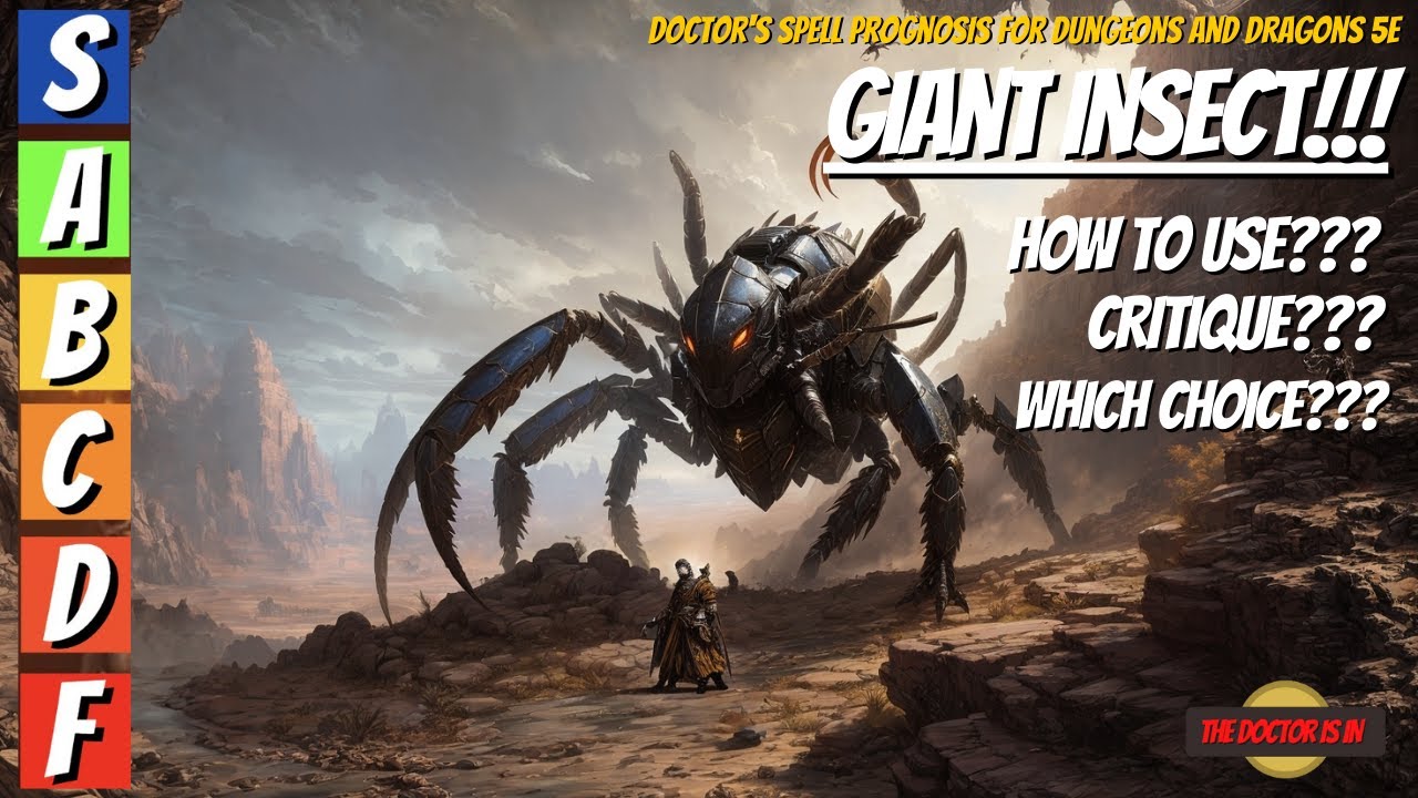 GIANT INSECT What Are The Best Choices Of Creature For This Spell In ...