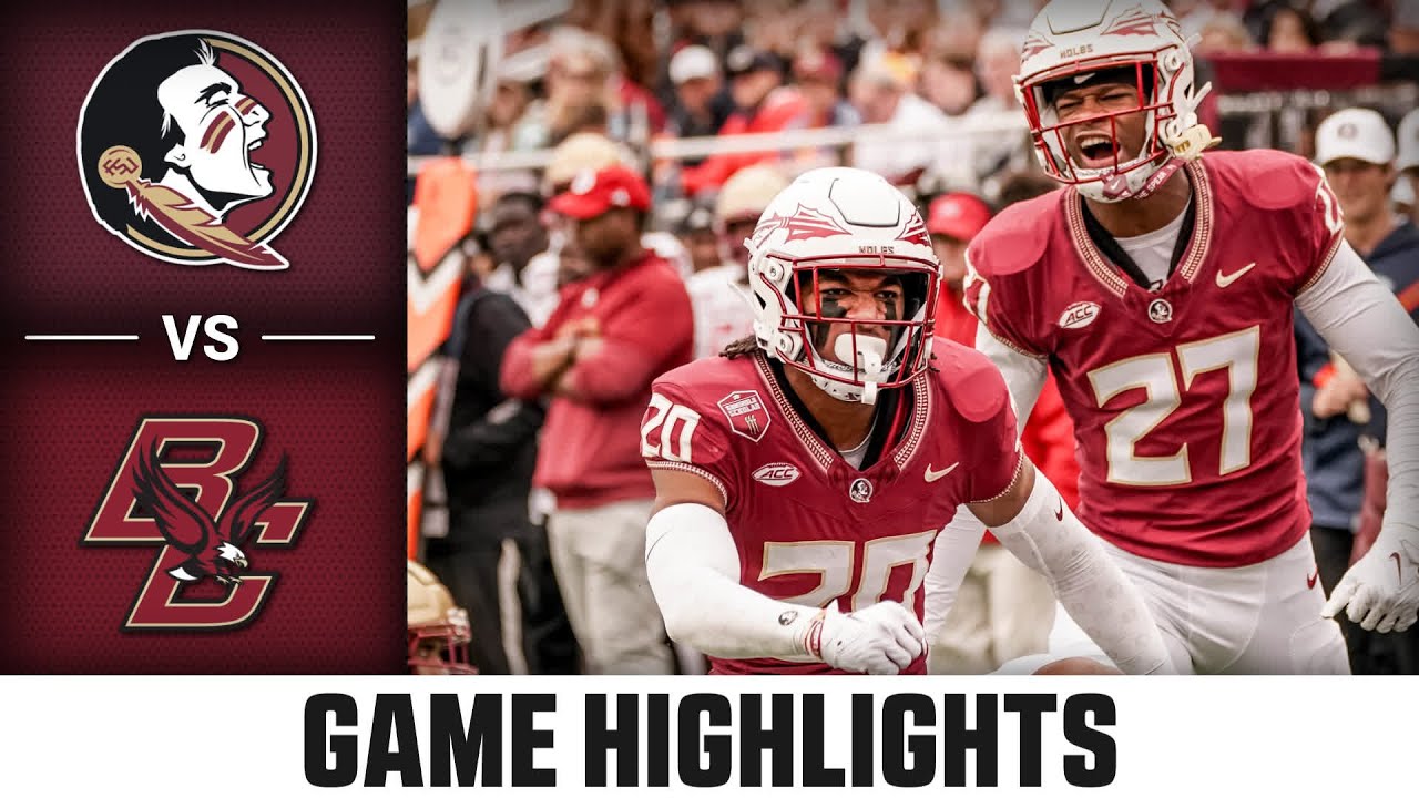 Florida State vs. Boston College Football Highlights | 2023 ACC ...
