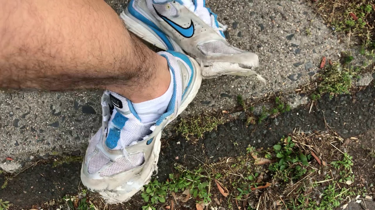 Enjoying These Trashed Nike Zoom Plus Running Shoes-5 - YouTube