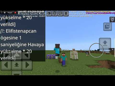 Minecraft eline havai fişek alınca uçma komudu