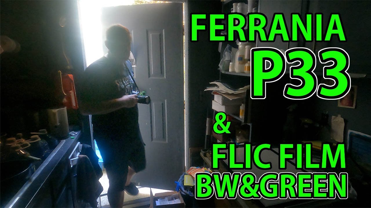 Ferrania P33: Flic Film Black, White & Green Developer - YouTube