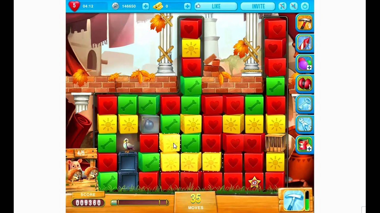 Pet Rescue Saga Level 75 Animal Kingdom 3 stars no boosters - YouTube