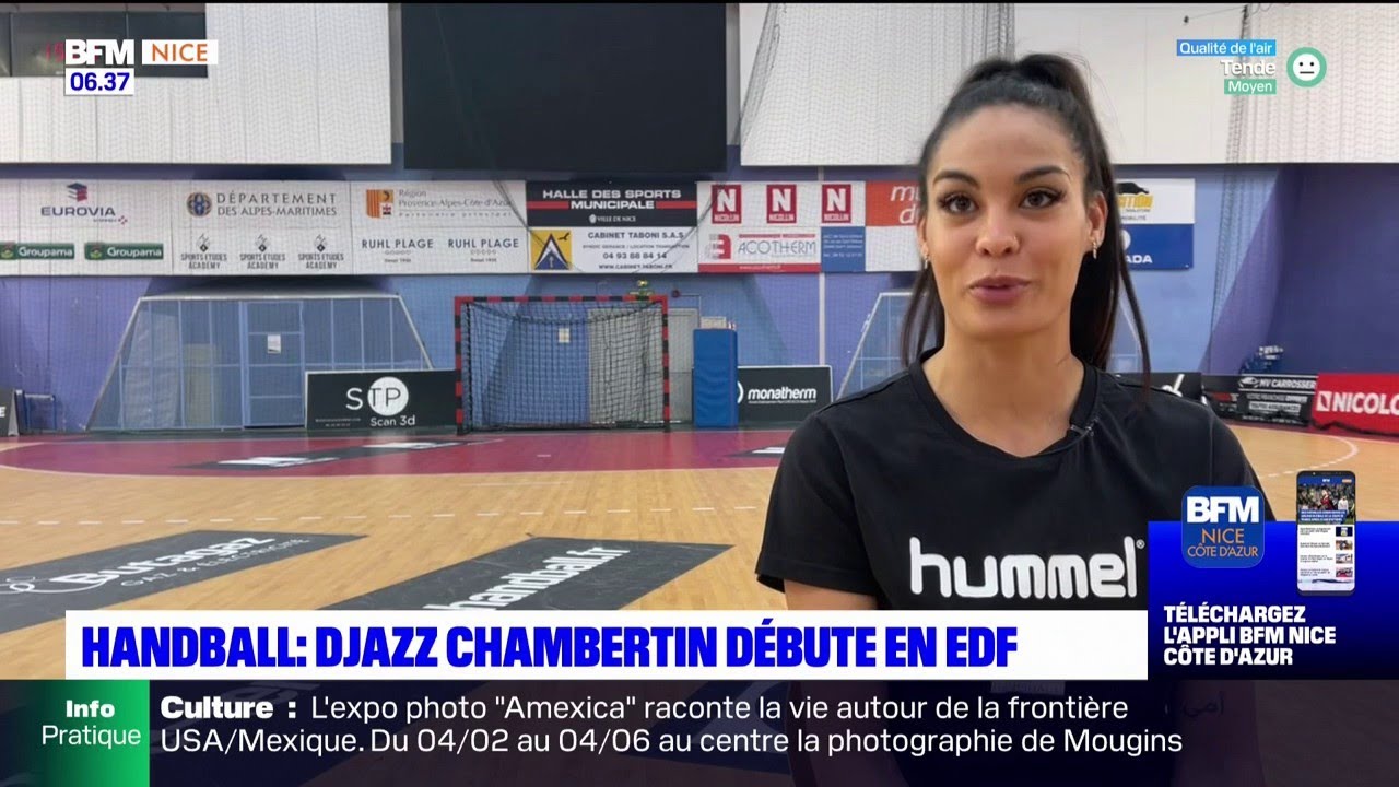 Handball: Djazz Chambertin représentera Nice en équipe de France - YouTube