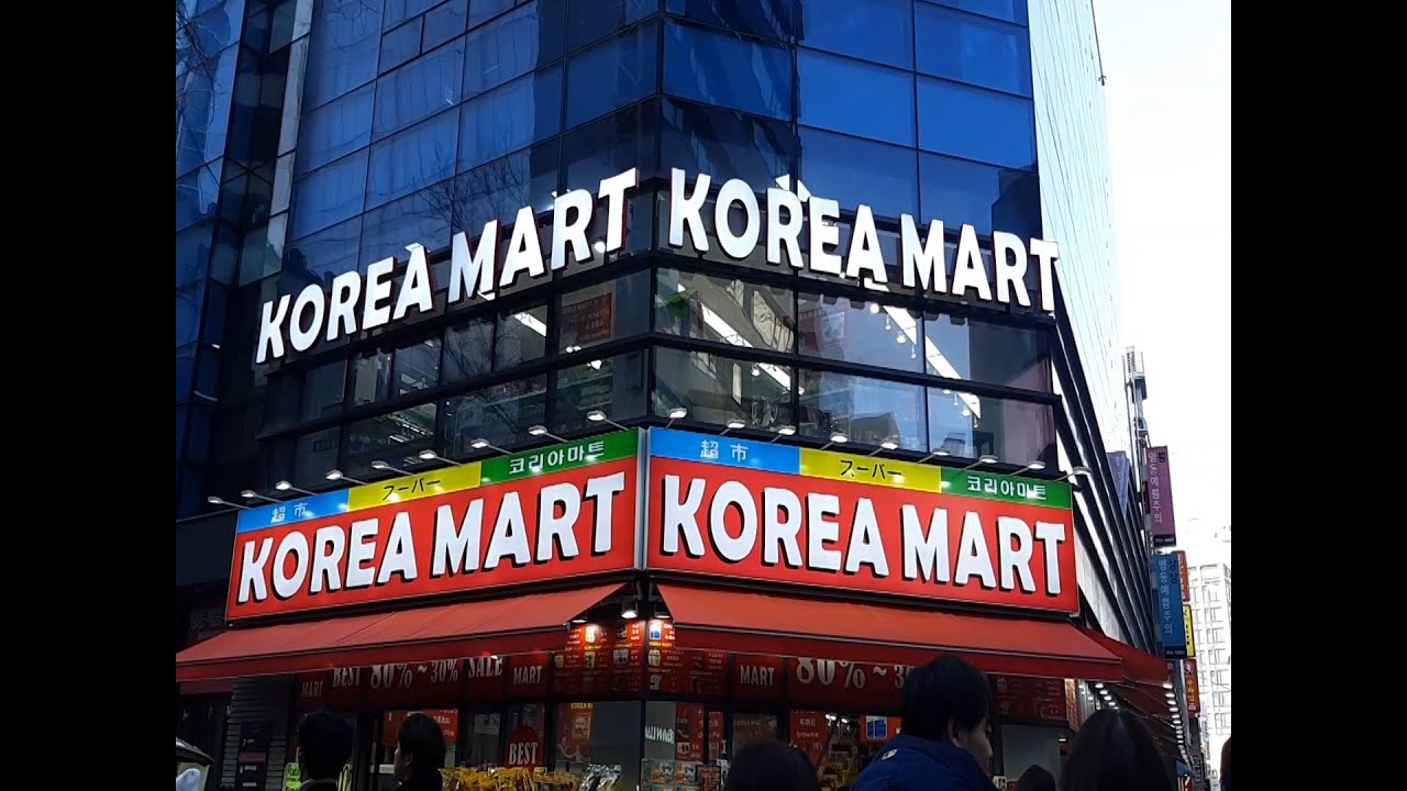 How to go to KOREA MART from Myeongdong Station Exit 2 - YouTube
