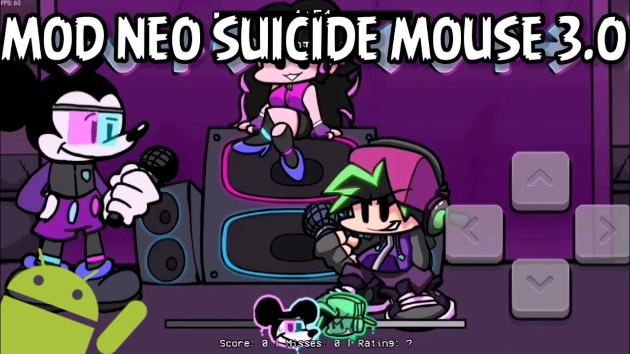 Mod neo suicide mouse 3.0 friday night funkin para android - YouTube