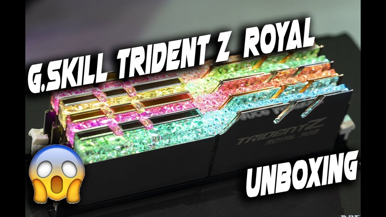G.SKILL Trident Z Royal Series Unboxing & Lighting Effects - YouTube