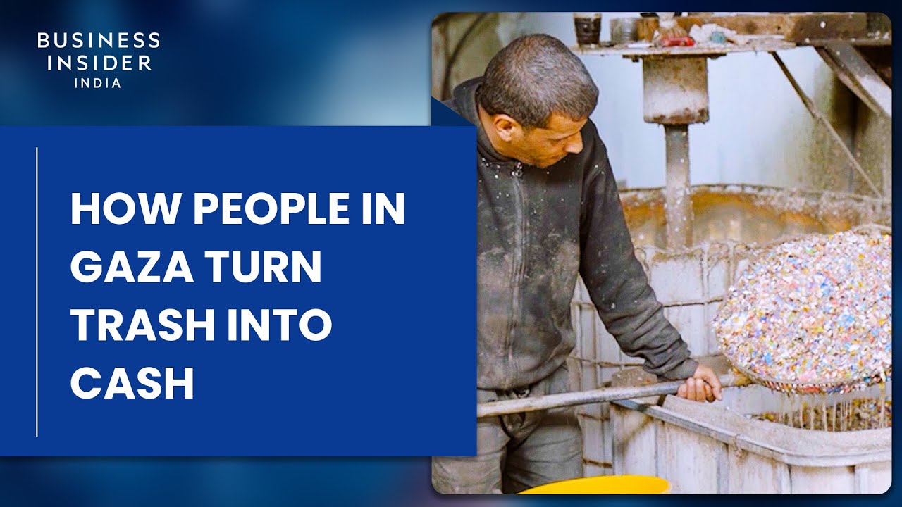 How People In Gaza Turn Trash Into Cash - YouTube