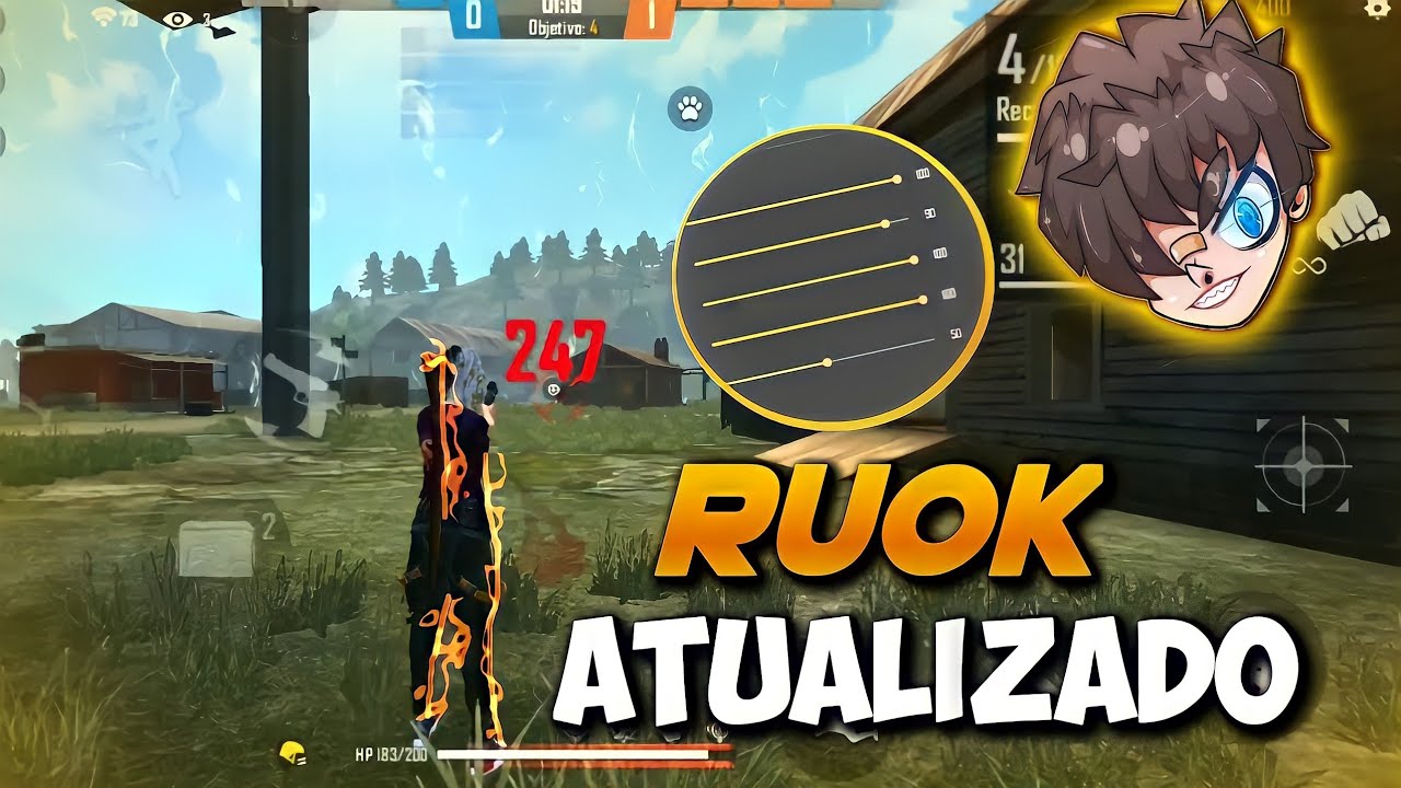 RUOK FF New 2022 auto Headshot 🎯 Sensitivity Settings + DPI📱 || m1014 ...