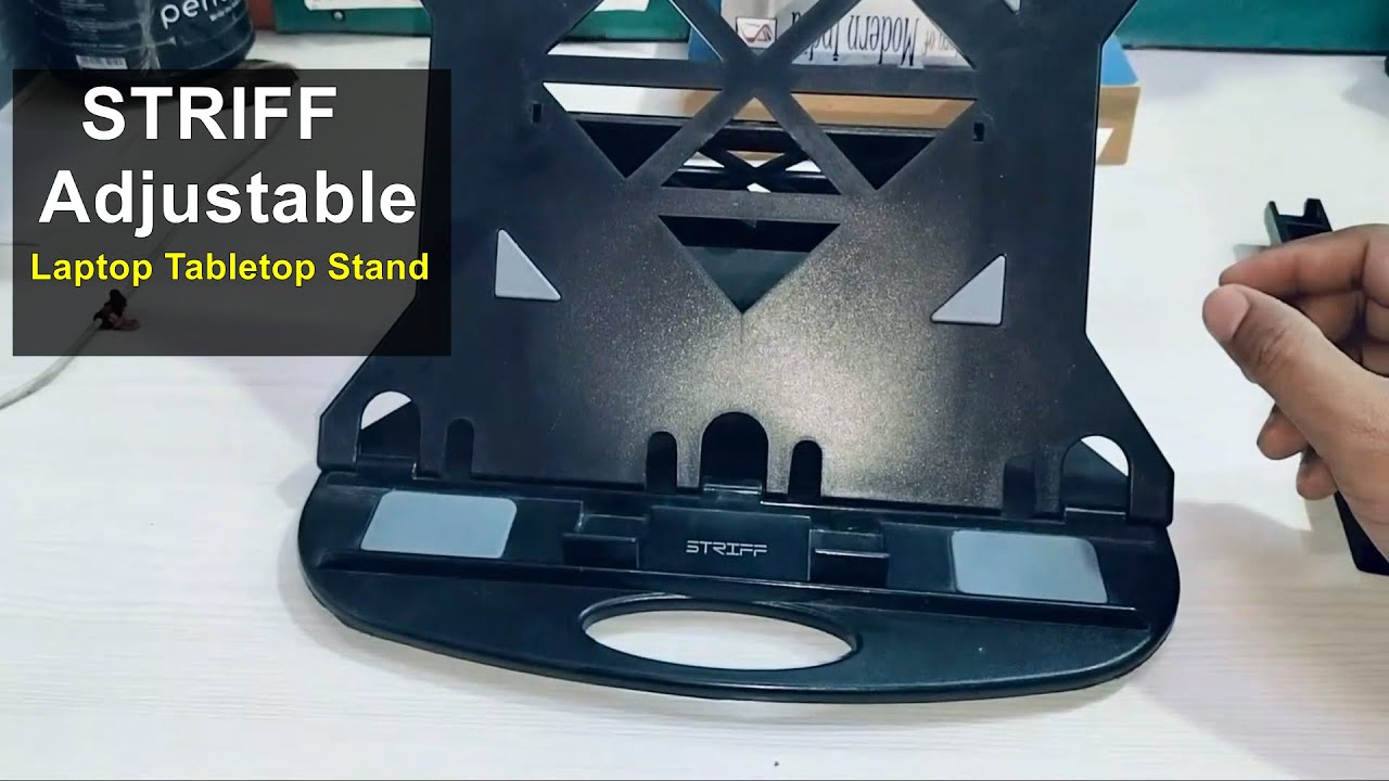 Review :- STRIFF Adjustable Laptop Tabletop Stand Patented Riser ...