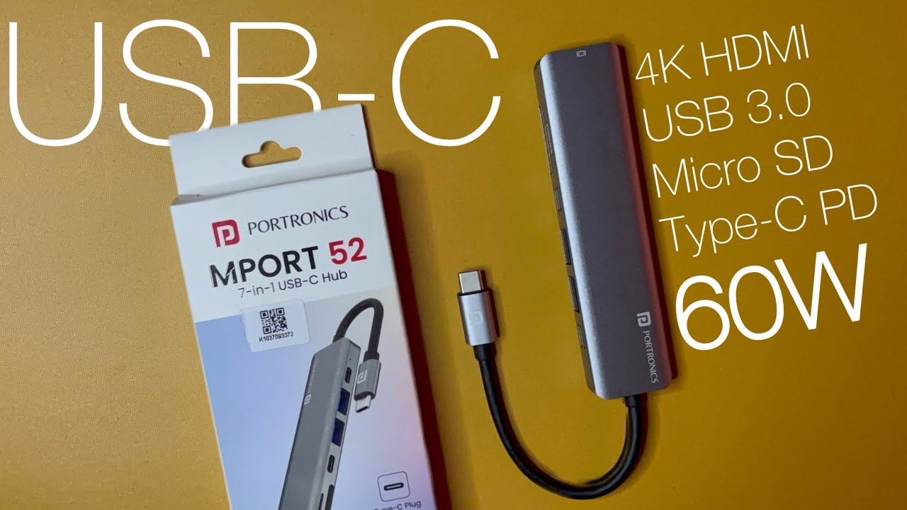 🔌 Portronics Mport 52 7-in-1 USB-C Hub – Full Overview & Real-World ...