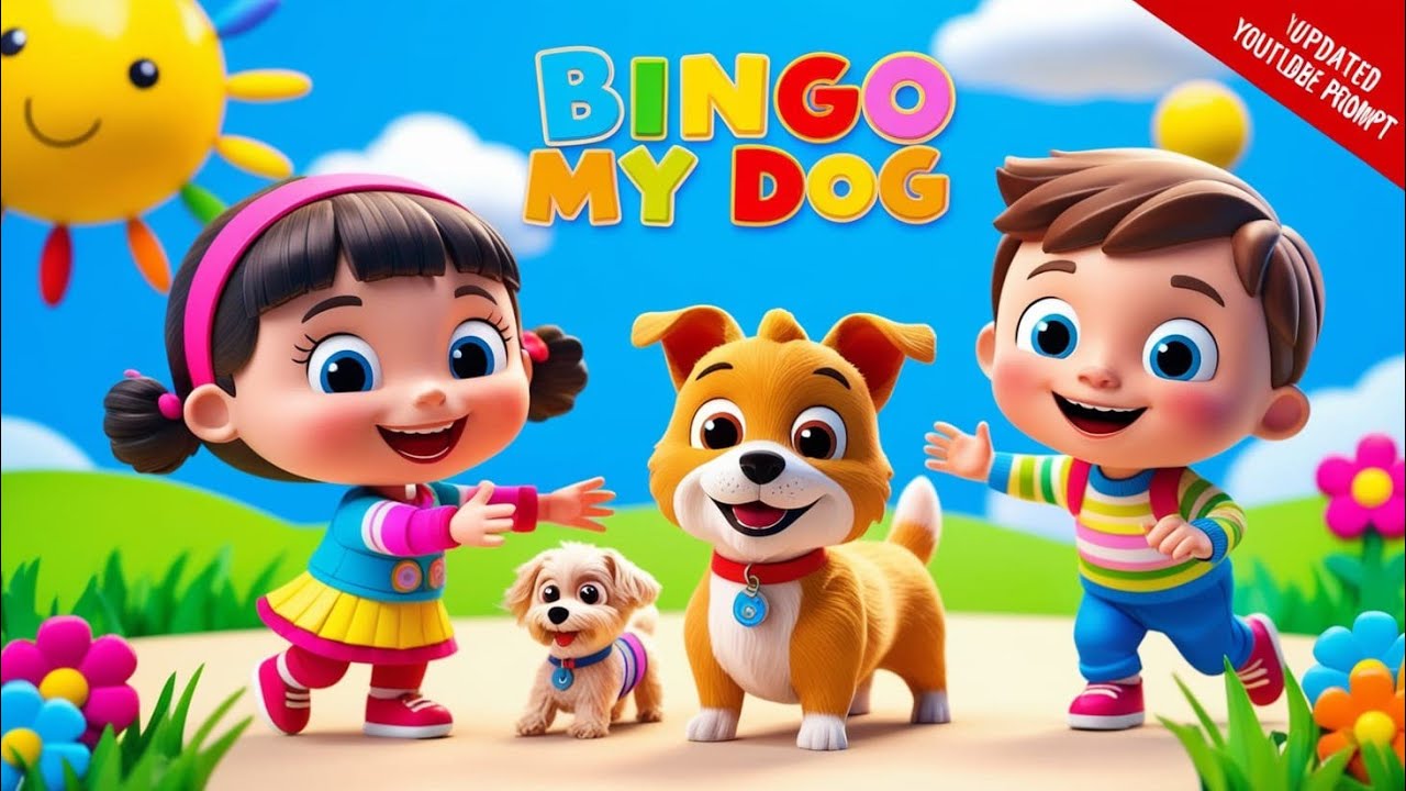 "🎶 Sing Along! Bingo Dog Song and Fun Nursery Rhymes Adventure for Kids ...