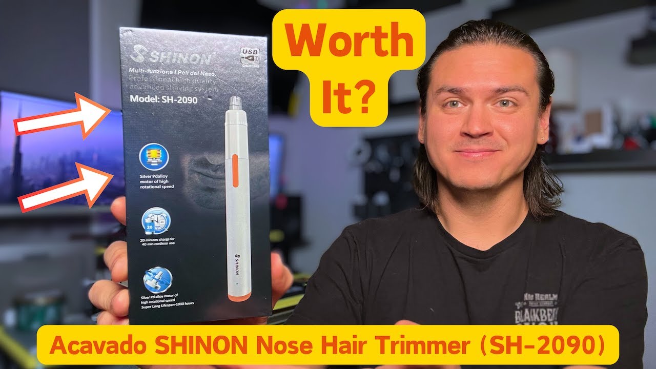 I Tested Out This Portable Nose Hair Trimmer by Acavado SHINON - YouTube