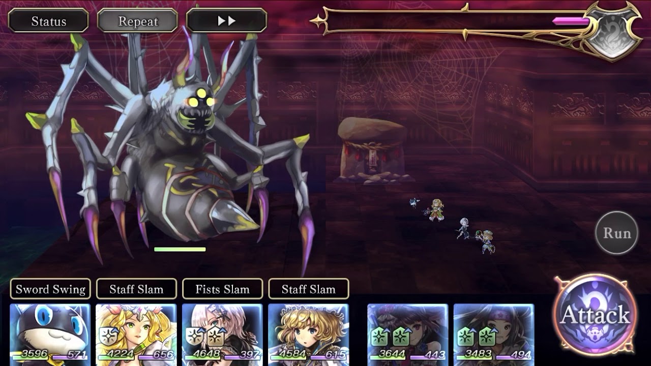 Demon Spider Fight Another Eden - YouTube