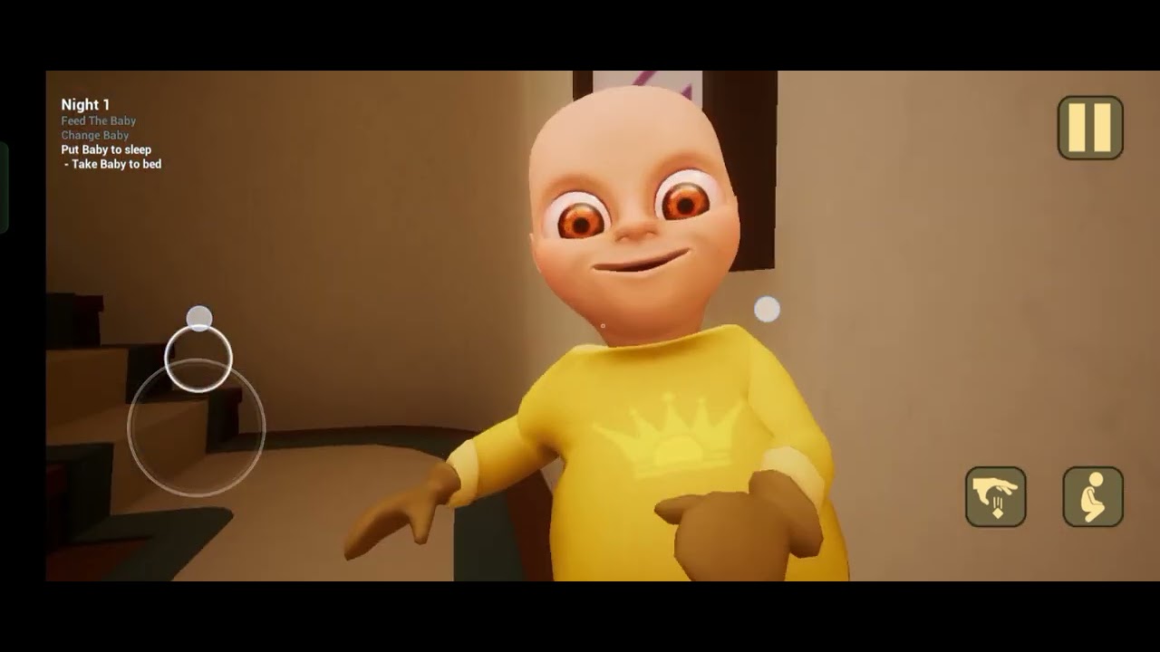 baby sitting in scary baby - YouTube