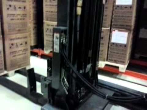 NICHIYU Reach Truck Double Deep Racking (Telescopic / Kooi Forks) - YouTube
