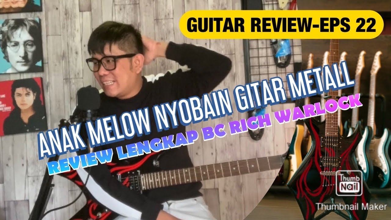 ANAK MELOW NYOBAIN GITAR METAL???REVIEW LENGKAP BC RICH WARLOCK-ROLLY ...