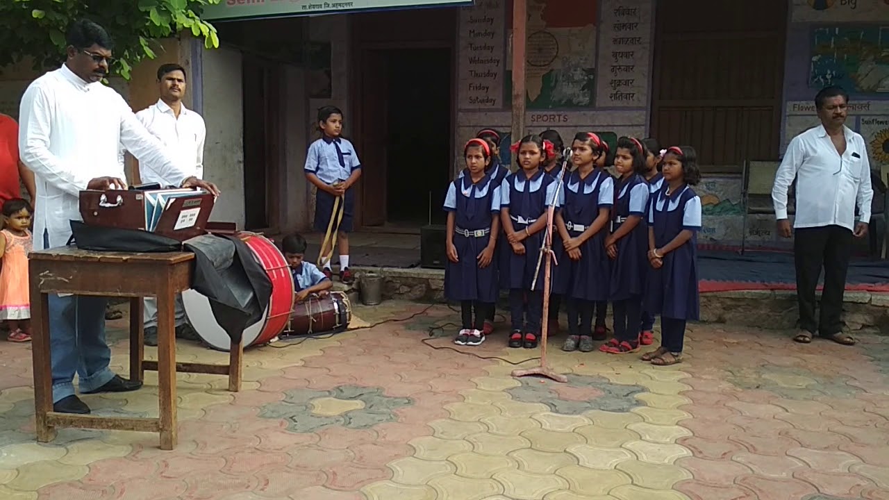 15 August 19 rashtra geet and dwajgeet - YouTube