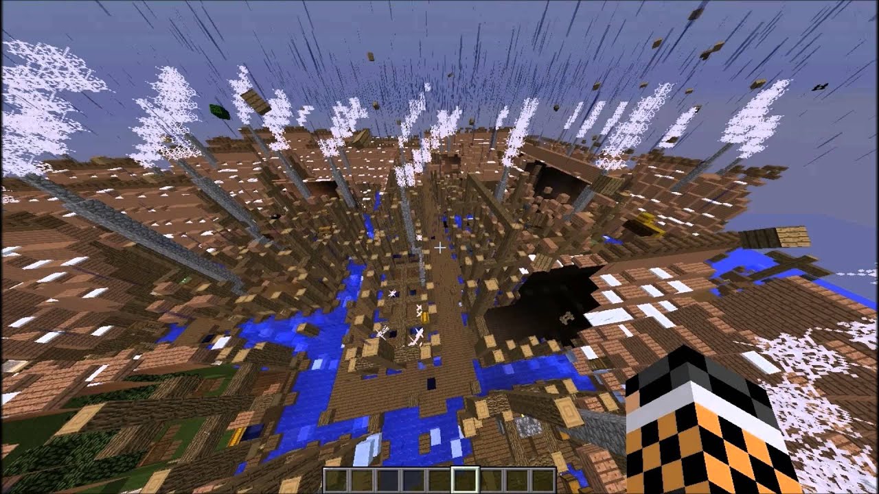 Minecraft Tornado Vs Esgaroth - YouTube