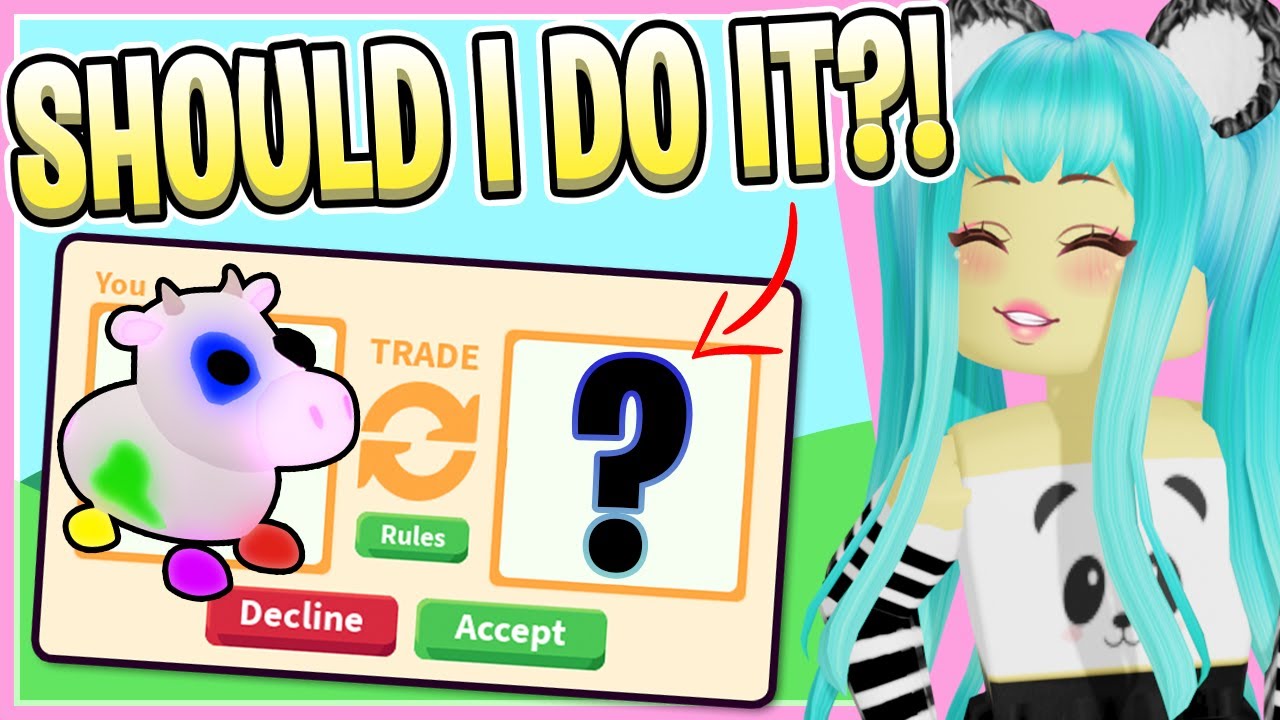 What will people trade for a MEGA NEON COW? - Adopt Me Roblox! - YouTube
