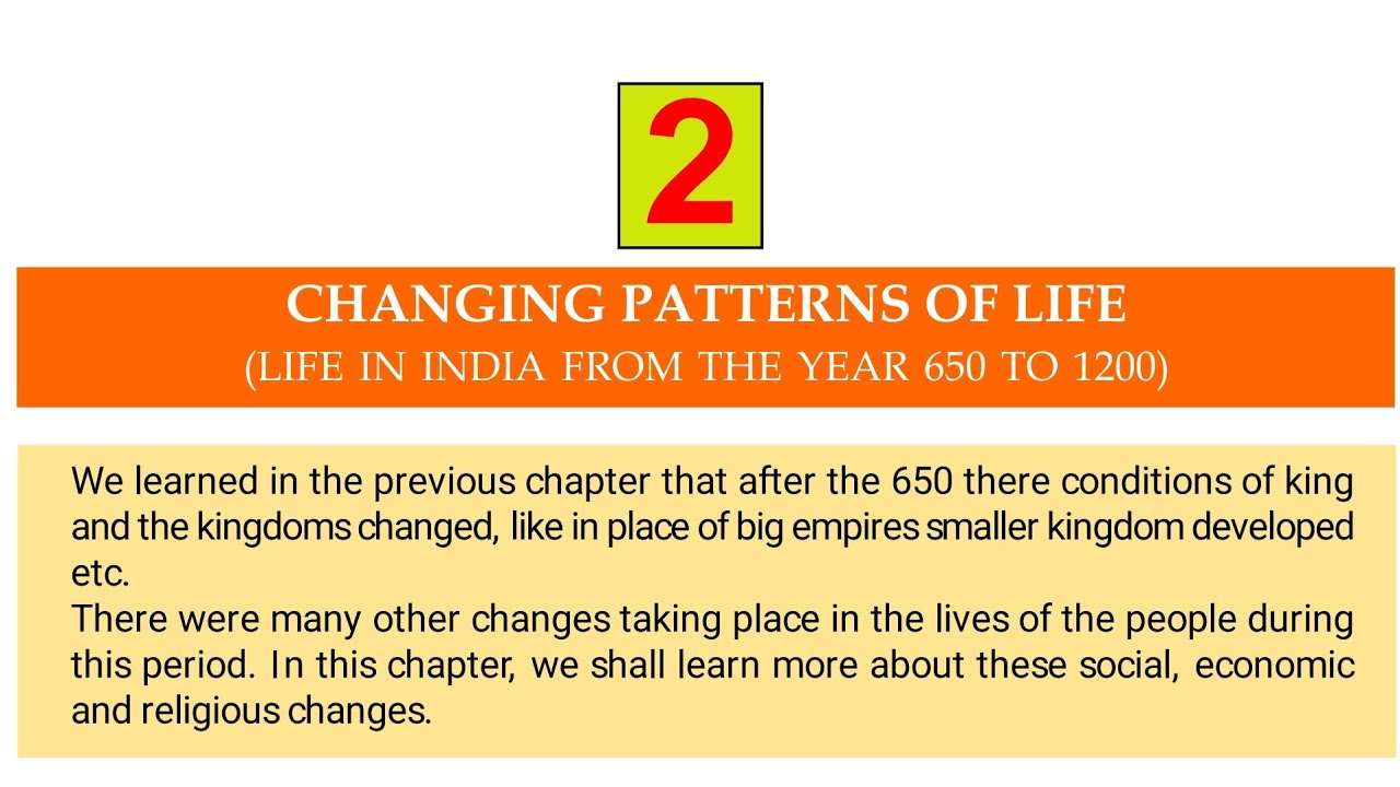 Changing patterns of life (part 2)| 7th sst history chapter 2| 7th ...