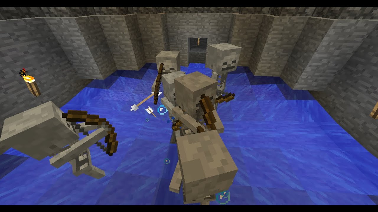 Skeleton Battle Arena in Minecraft - MCinstructabuilds - YouTube