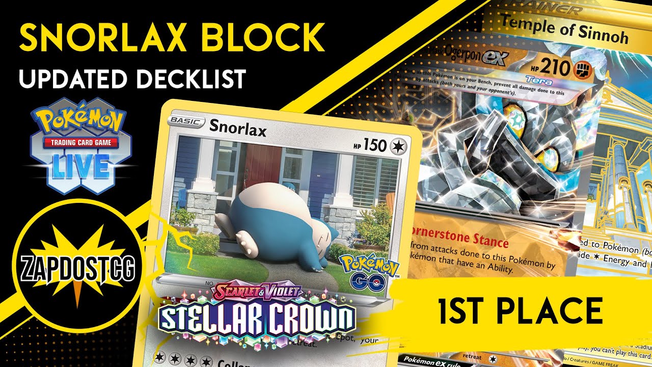 Is The Snorlax Block Deck Still Viable With Stellar Crown!? (Pokemon ...