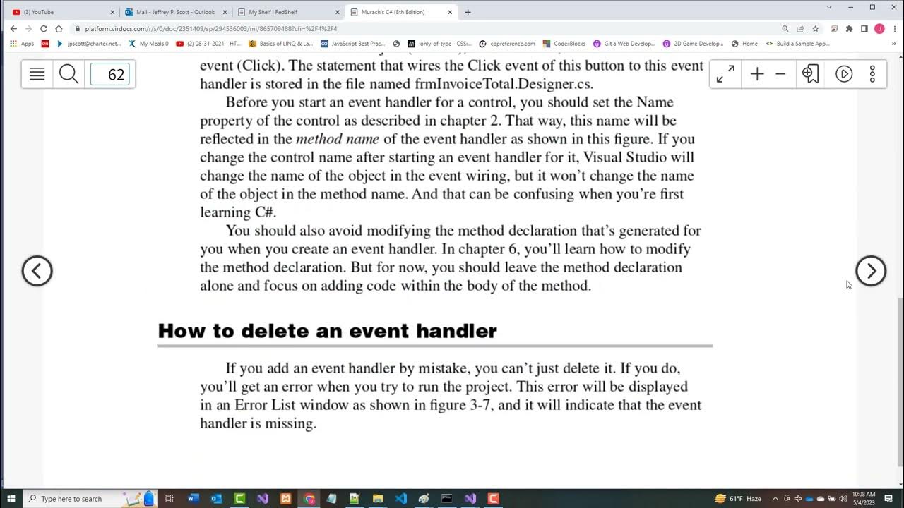 Murachs C# - 8th Edition - Chapter03 - YouTube