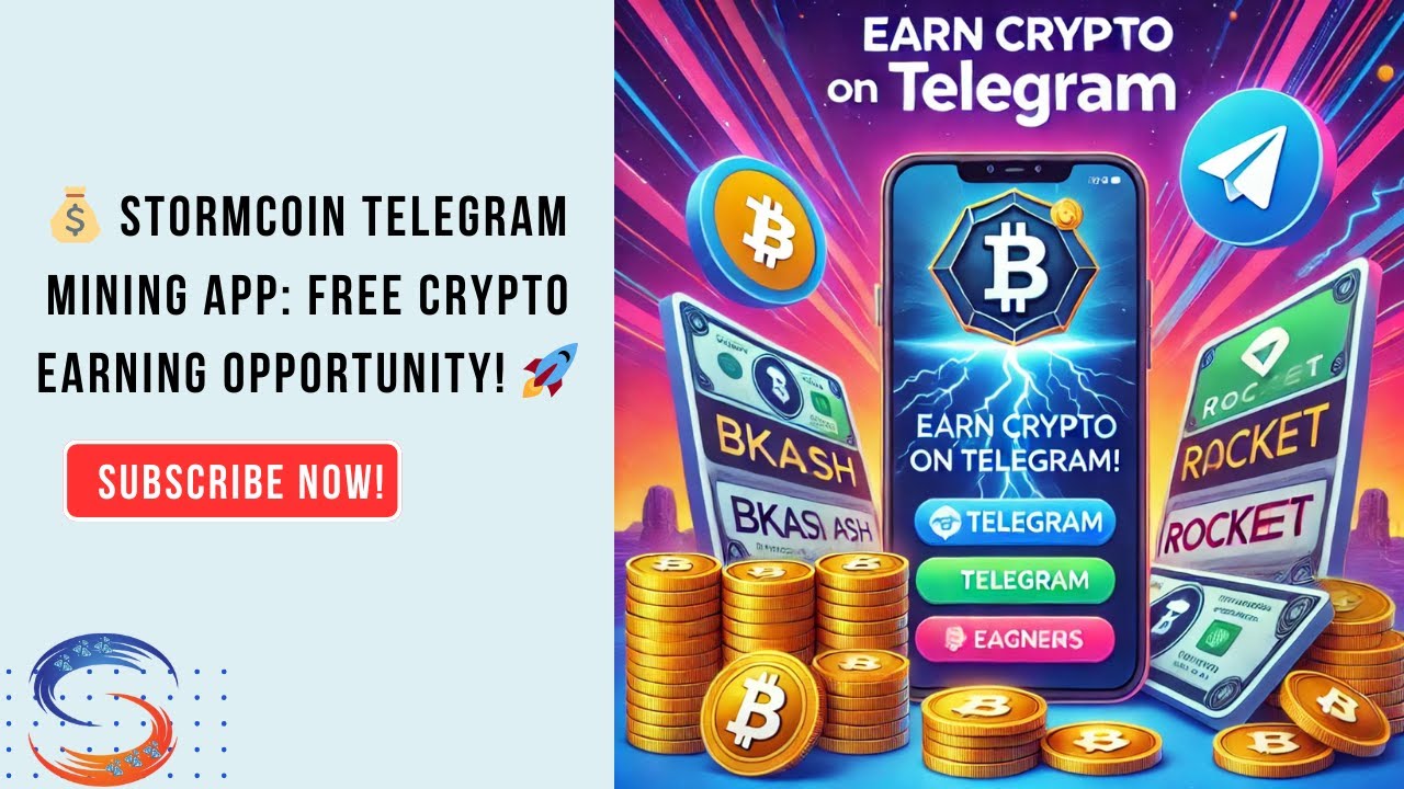 💰 Stormcoin Telegram Mining App: Free Crypto Earning Opportunity! 🚀 - YouTube