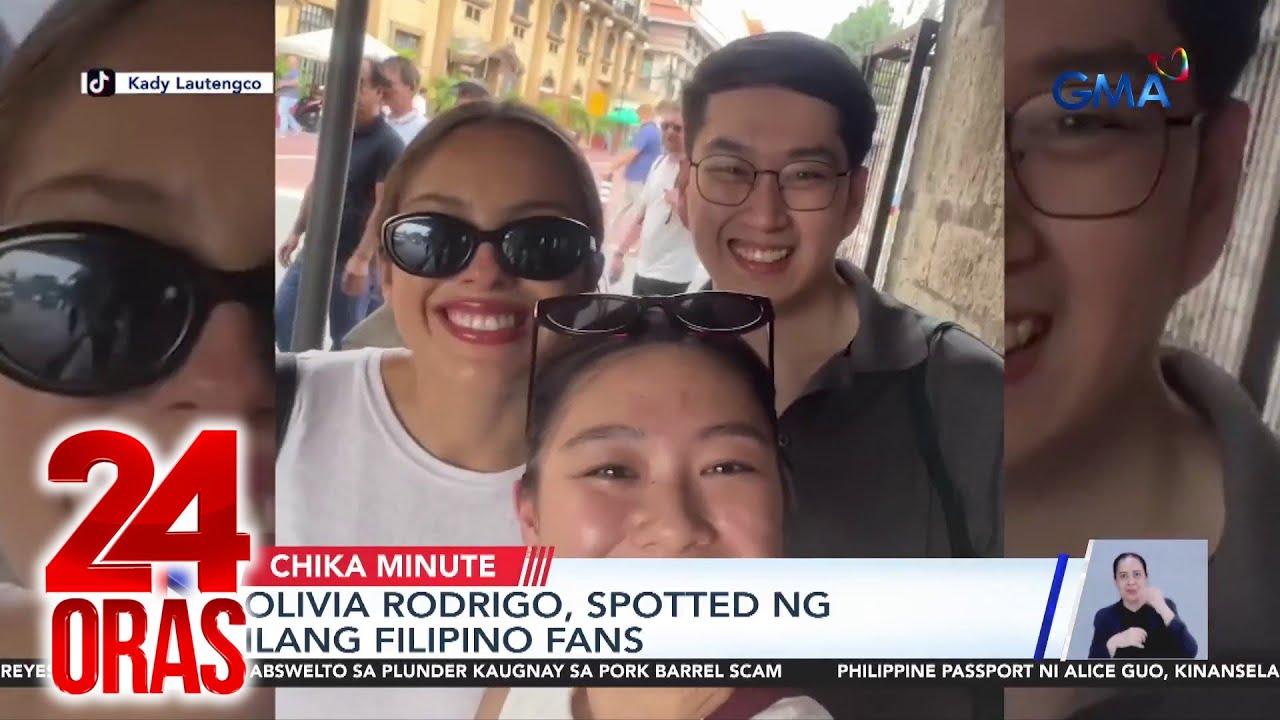 Olivia Rodrigo, spotted ng ilang Filipino fans | 24 Oras - YouTube