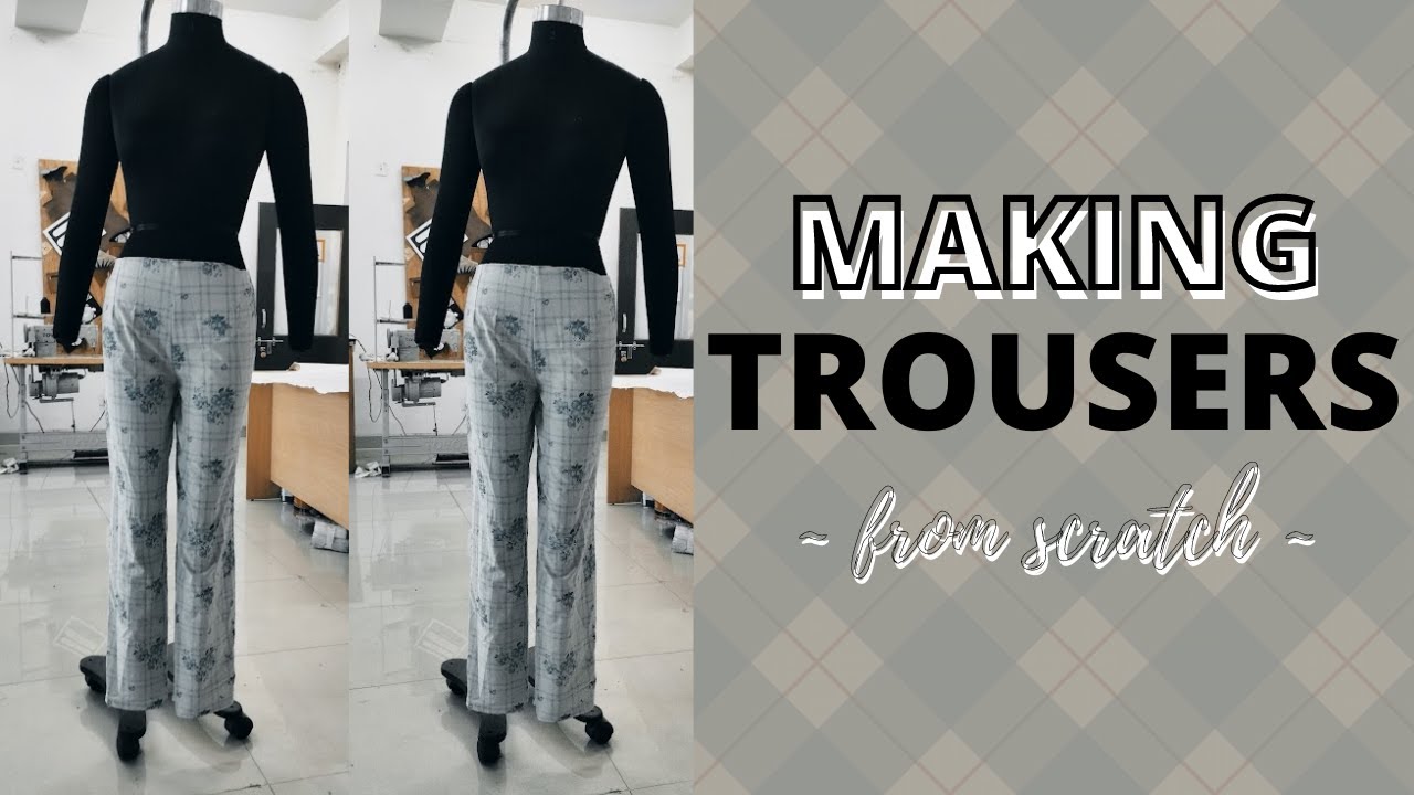 MAKING TROUSERS from scratch | DIY | DESEO - YouTube