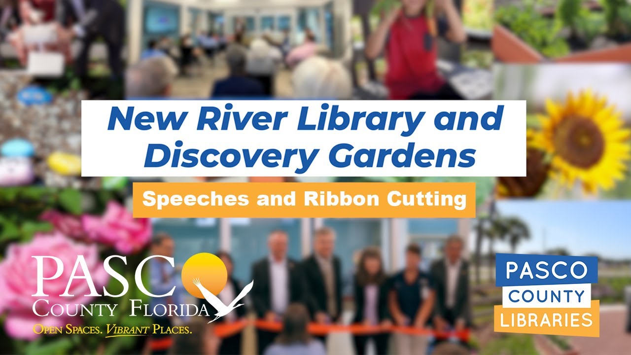 New River Library Ribbon Cutting Ceremony - YouTube