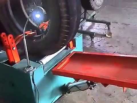inspection and repair machine for tire - YouTube