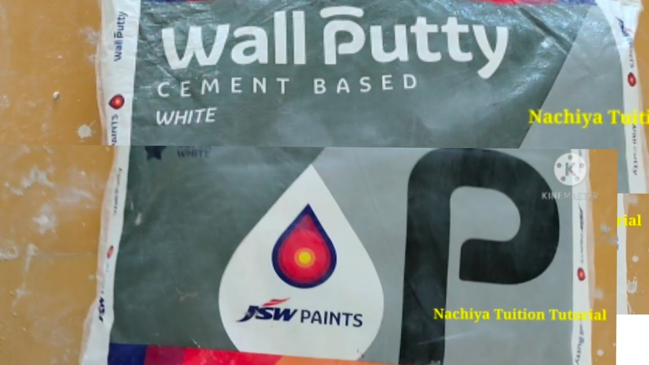 JSW paints wall Putty how to use|ஜே எஸ் டபிள்யூ வால் பட்டி - YouTube