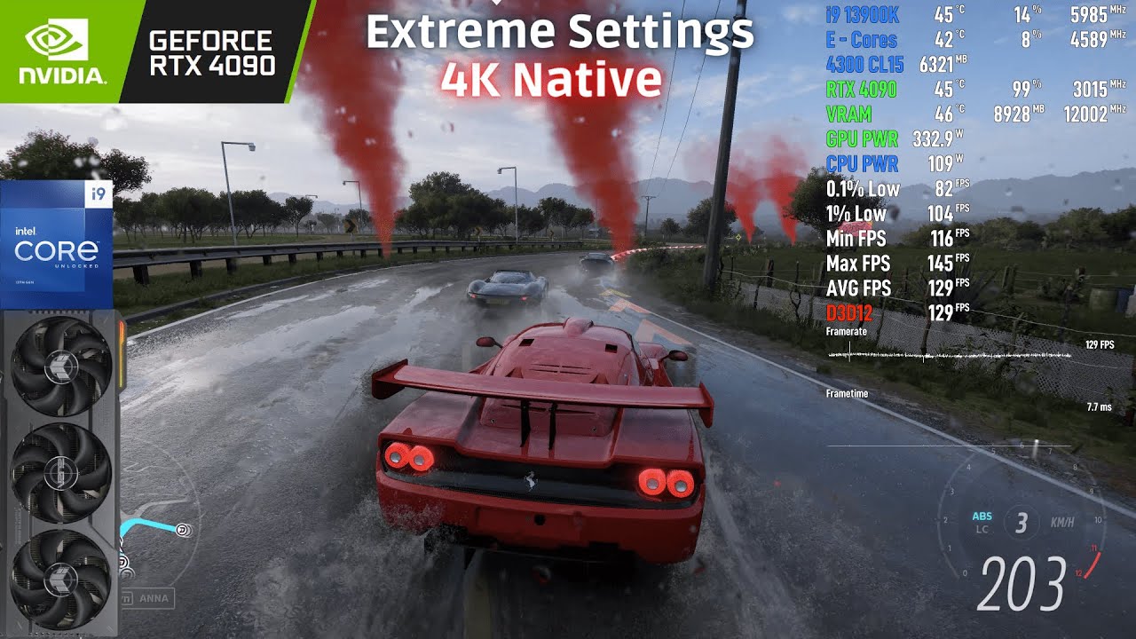 Forza Horizon 5 - Extreme Ray Tracing 4K | RTX 4090 | 13900K 6GHz - YouTube