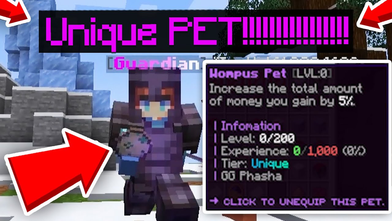 I GOT A *UNIQUE* PET!!! (BEDROCK/JAVA) Minecraft Gens Skyblock #4 - YouTube