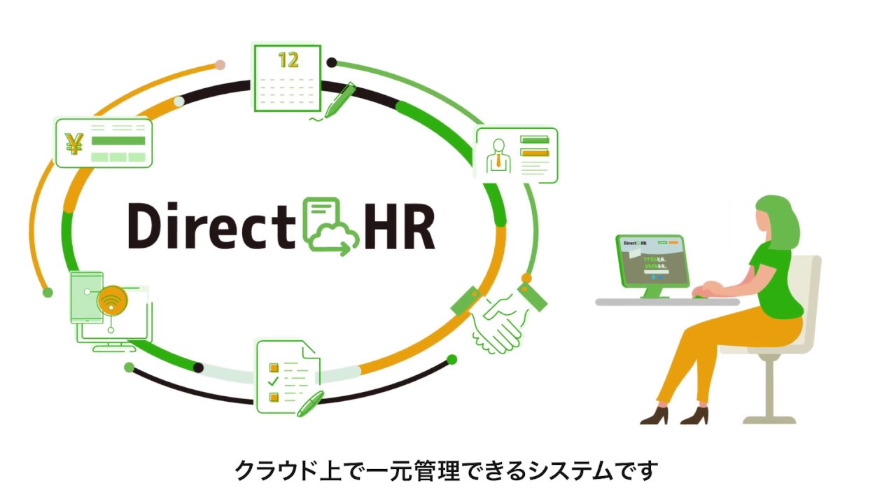 人事労務クラウドシステム「DirectHR」を簡単にご紹介。 - YouTube