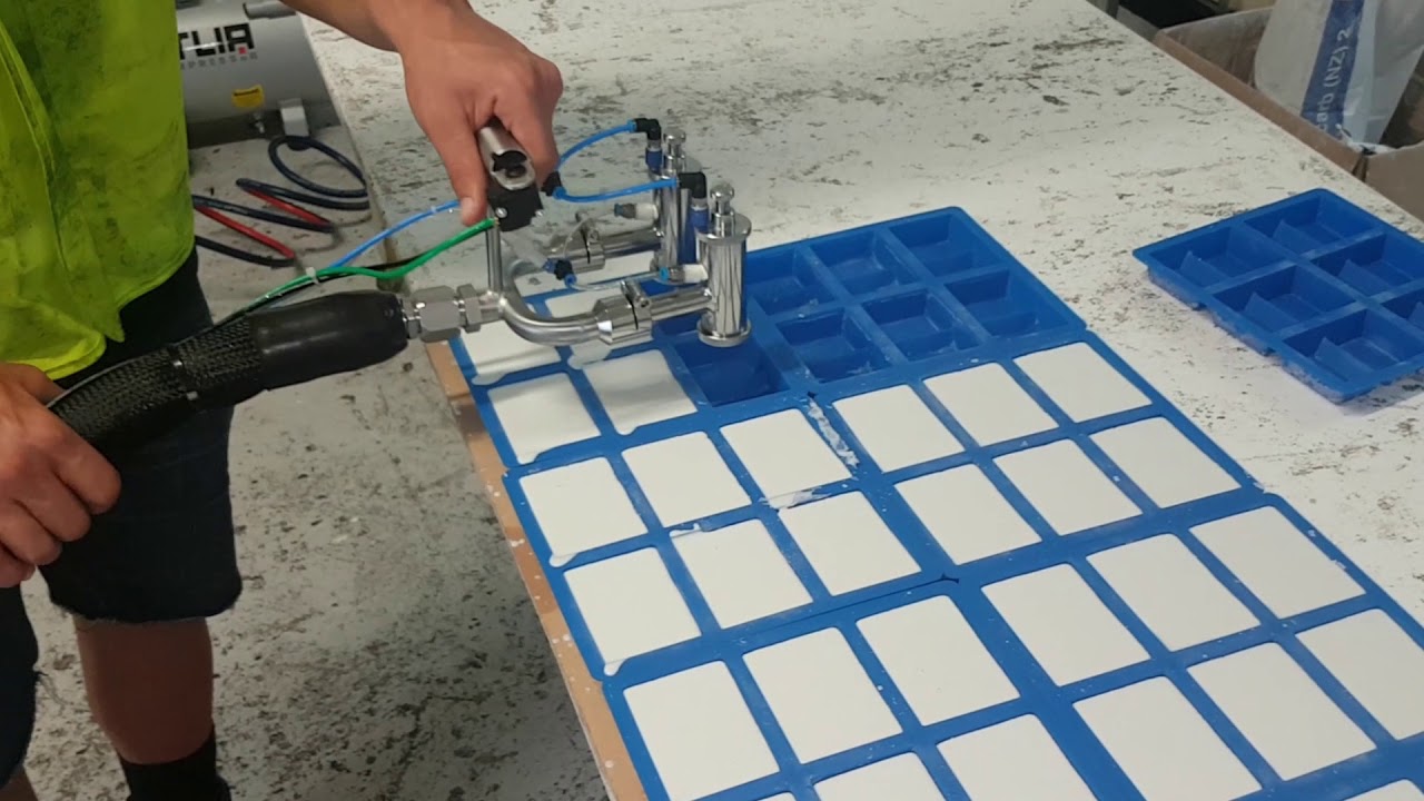 Filling Machines for Surf Wax | Piston Filler Model 305 - YouTube