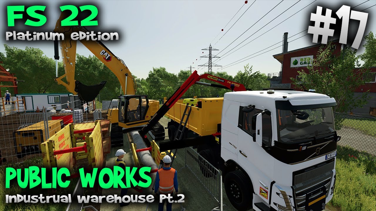 Finished work 👷🏽 Industrial warehouse👷🏽 Farming Simulator 2022 - YouTube