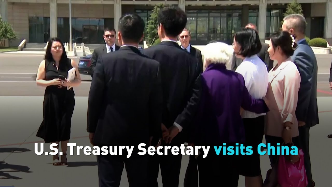 U.S. Treasury Secretary visits China - YouTube