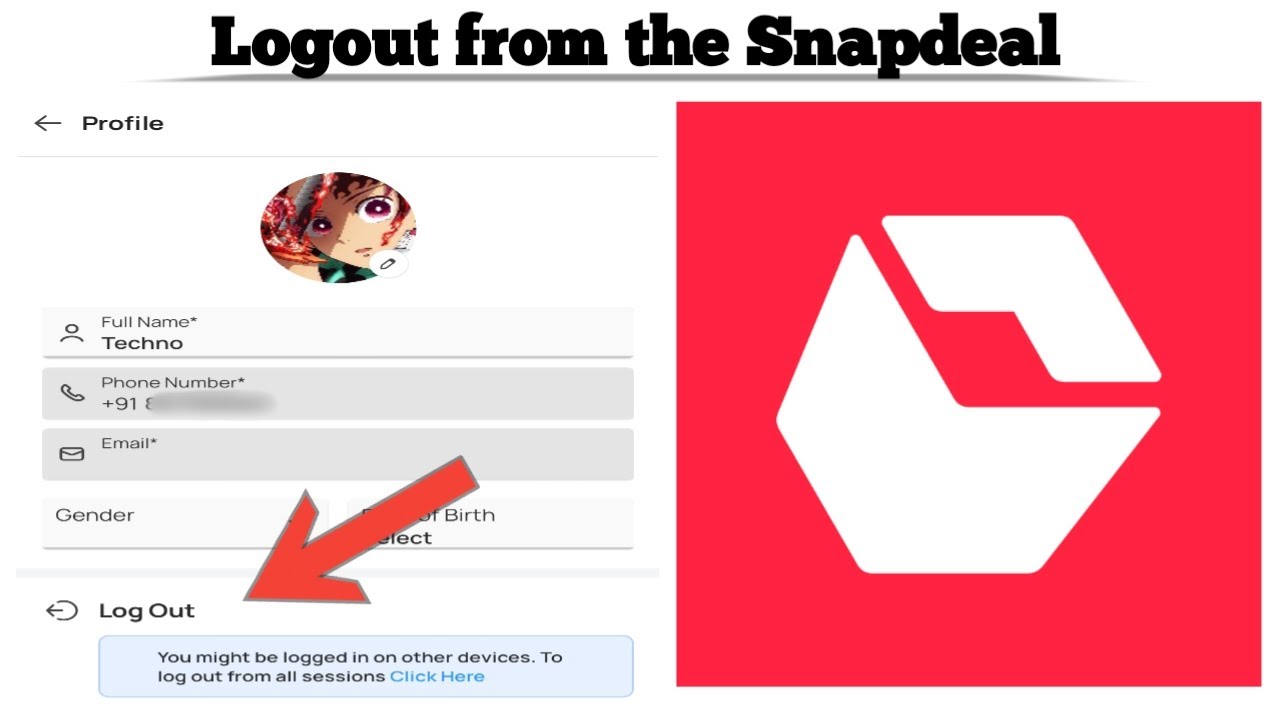 How to Logout from the Snapdeal App | Simple Step-by-Step Guide - YouTube