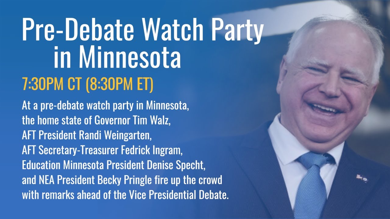 Pre-Debate Watch Party in Minnesota - YouTube