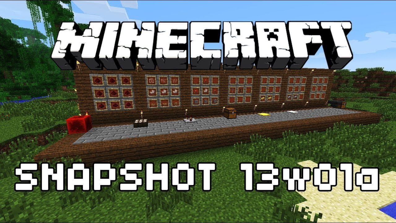 Minecraft Snapshot 13w01a - Craft Everything - YouTube