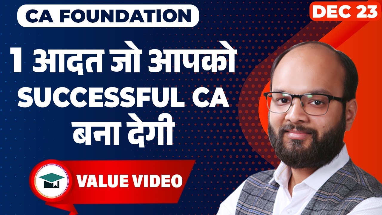 One Habit of Successful Chartered Accountant | Secret of Successful CA ...