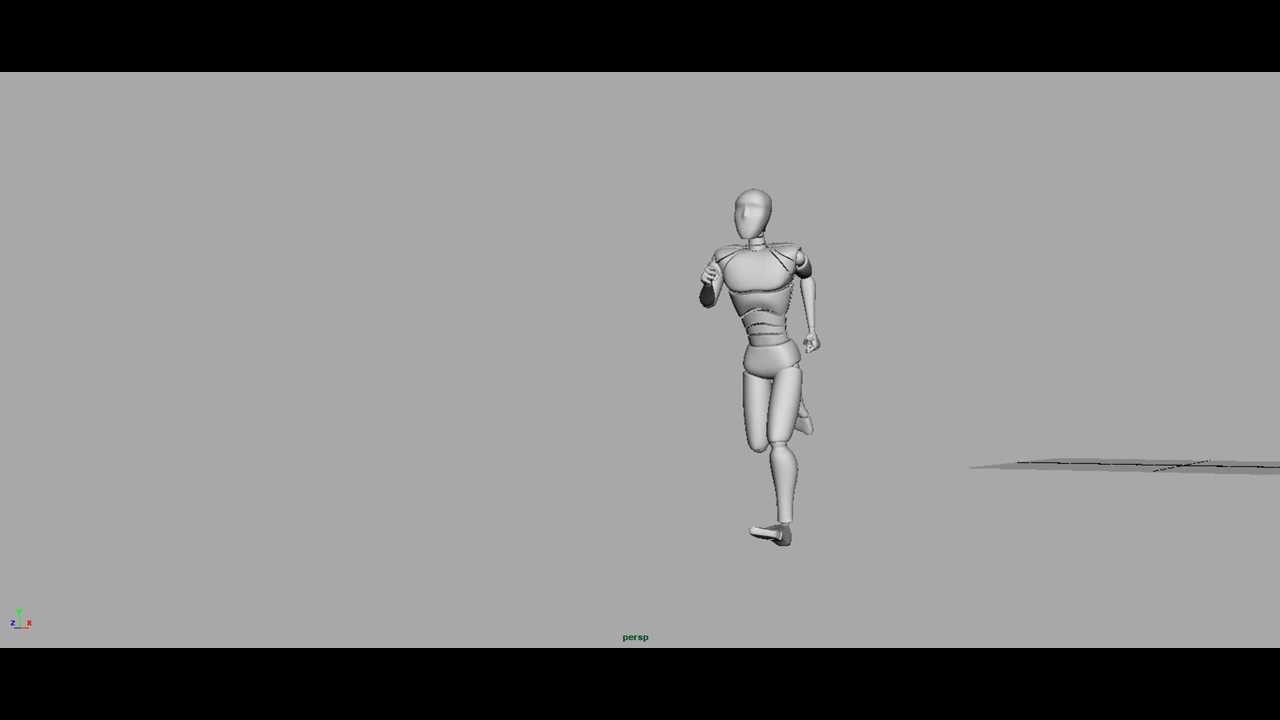 Realistic athletic run cycle - YouTube