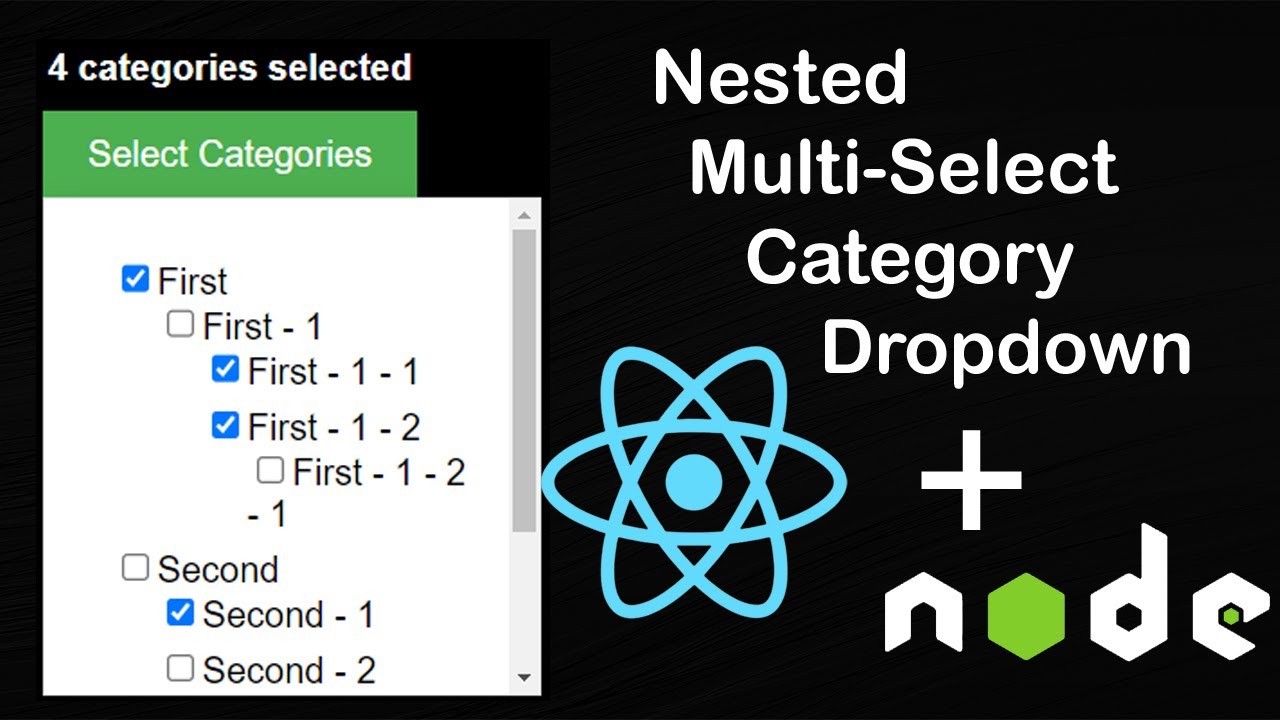 Nested Category Dropdown With Multi Select In React Js Node Js Nested 4858