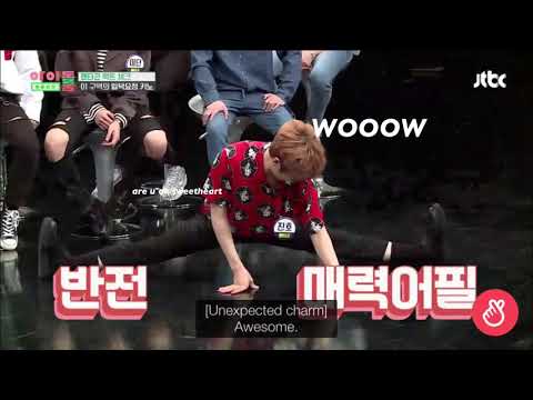 Jinho turning into a crow on Idol Room