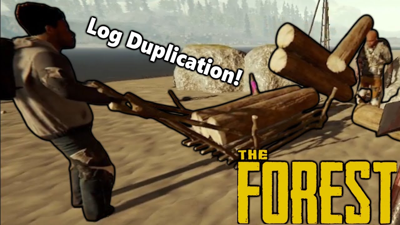 Setting Up Our New Base with Log Duplication Glitch! | The Forest ...