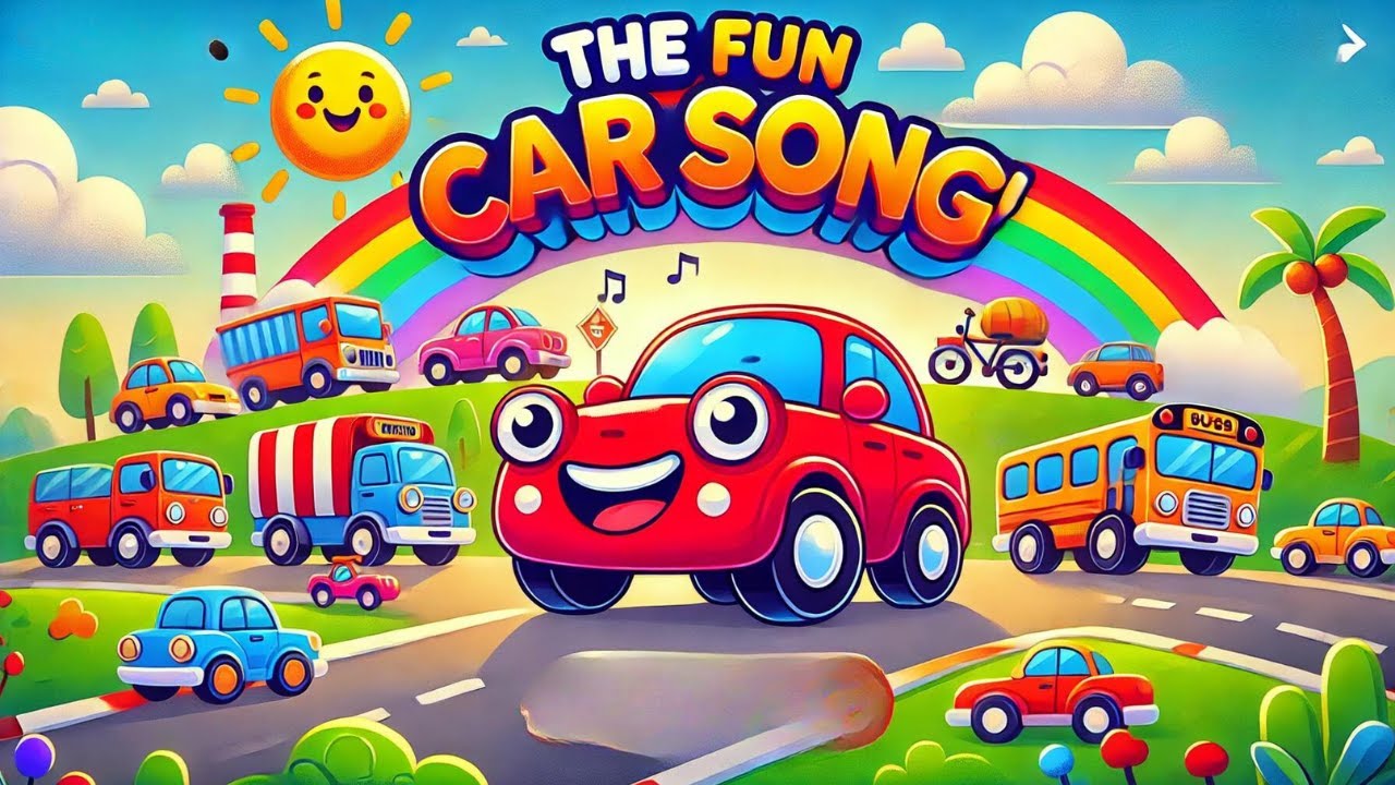 Car Song for Kids | Learn Colors, Vehicles, and Sounds with Catchy ...