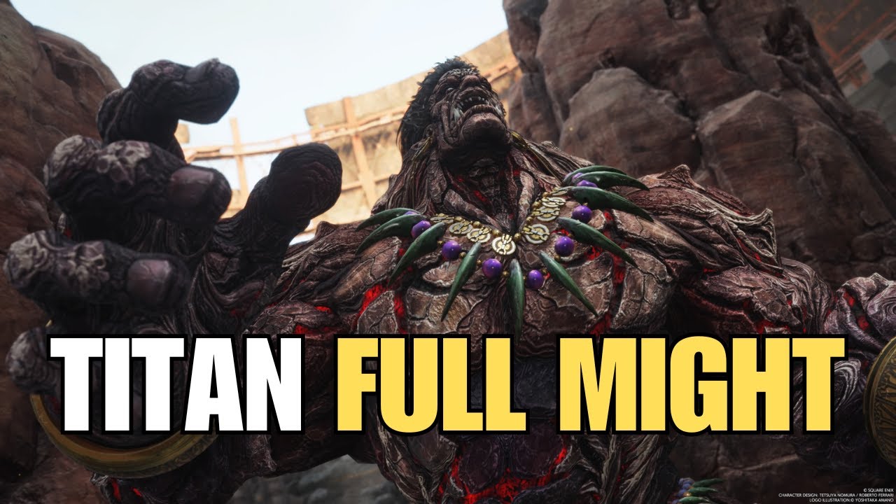 Summon Entity: Titan (Full Might) Boss Fight & Titan Materia ...